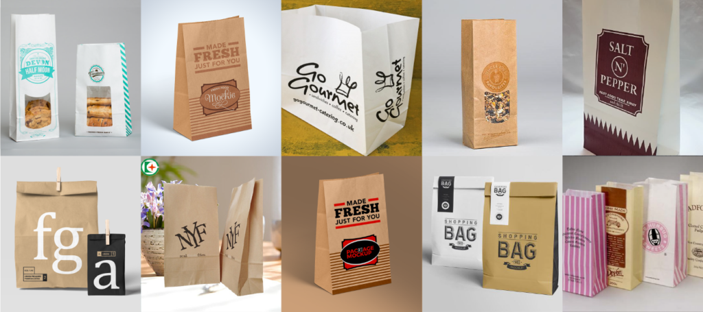 Custom Paper Bakery Bags Packaging Printing Solution in UK